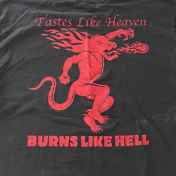 Alstyle | Shirts | Fireball Whiskey Tastes Like Heaven Burns Like Hell ...
